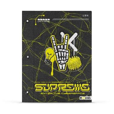 Carpeta Escolar 2 Tapas Con Cordon N°3 Mooving 2024 Black Mood Art.1003236 | Librería San Pablo